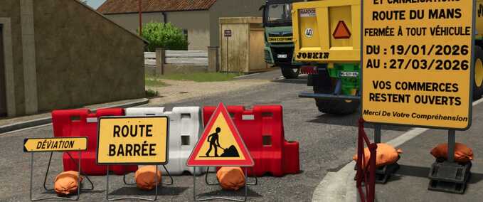 FS25: French Temporary Marking Pack v 1.6.0.0 Decoration Mod für ...